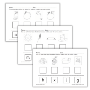 Worksheets for Reception – Letter matching activity - Teachwire