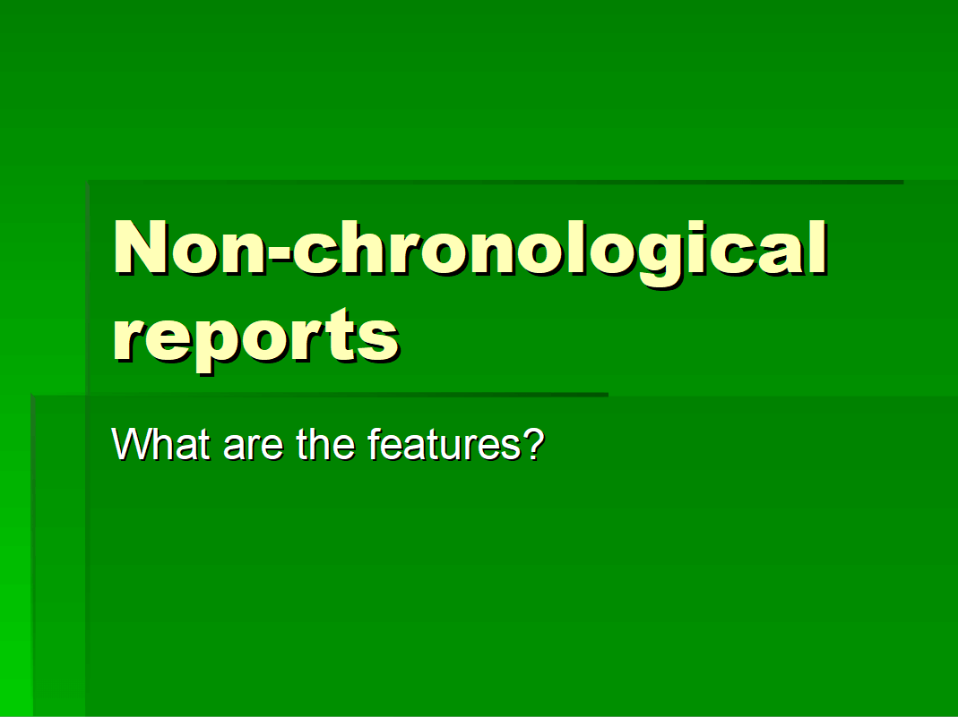 Non-chronological report – Best KS1/KS2 examples & resources - Teachwire