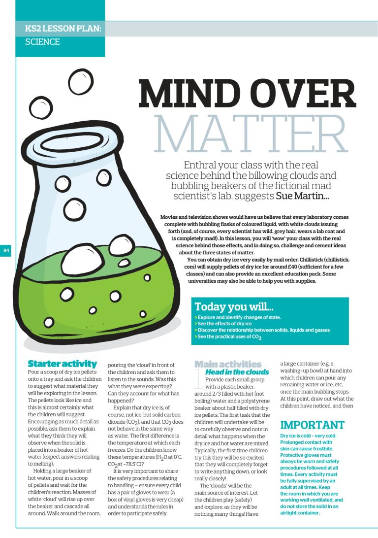 KS2 Science Lesson Plan – Use Dry Ice To Create Bubbling Potions ...