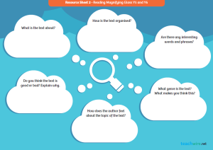 Reading Magnifying Glass Worksheets for Close Reading in KS2 English ...