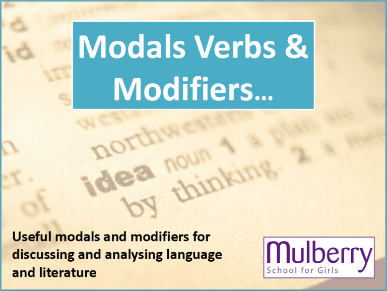 Verbs for Analysis for KS3 and KS4 English - Teachwire