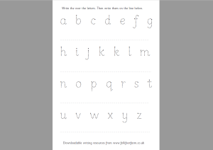 Alphabet Letters – Handwriting and Comprehension Worksheet Activity for ...