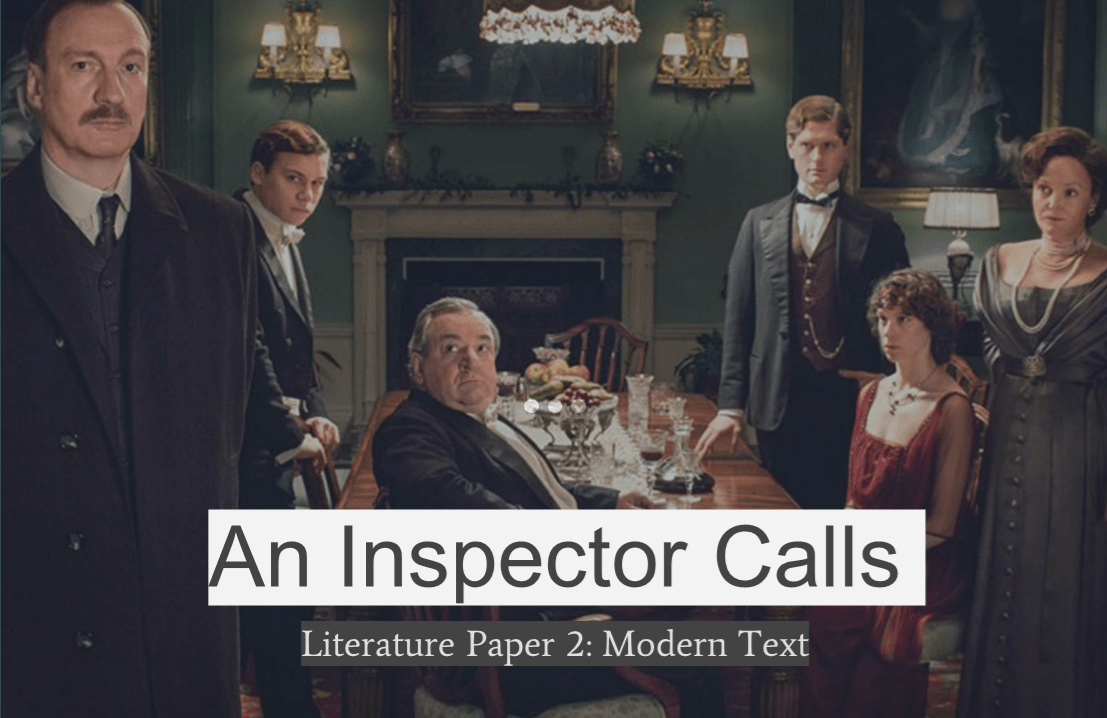 An Inspector Calls Scheme Of Work With Images