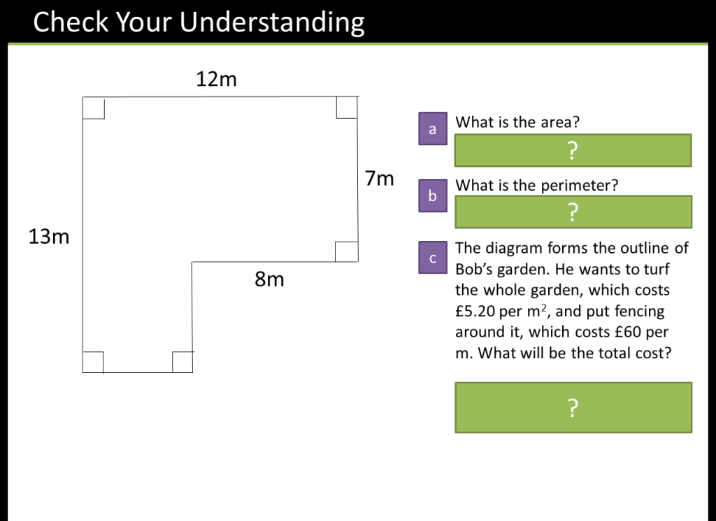 Area and Perimeter for KS3 Maths - Teachwire