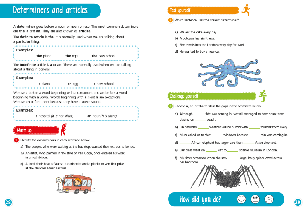 Y4 Grammar And Punctuation Determiners And Articles English Resource
