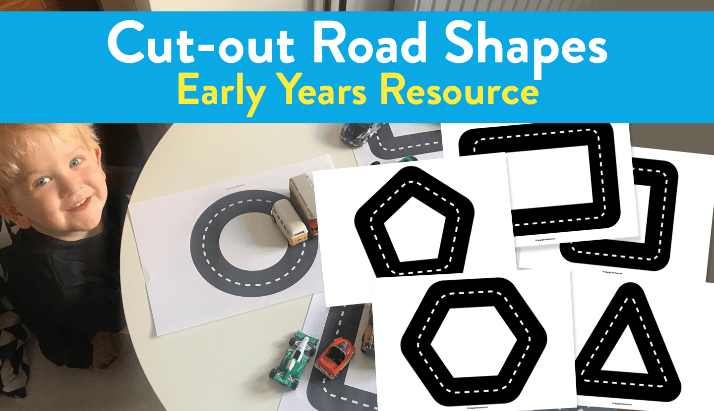 Cut-out road shapes to boost motor skills in early years small world ...