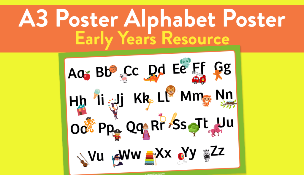 Early Years A3 Alphabet Poster - Teachwire