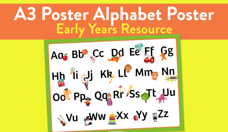 Early Years A3 Alphabet Poster - Teachwire