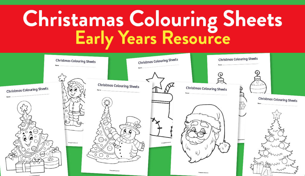 Early Years Christmas Colouring Sheets - Teachwire