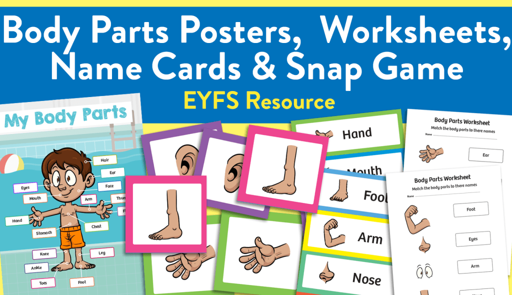 Early Years Learning Body Parts Resource Pack - Teachwire