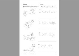 First Words Writing 2 Worksheet – Handwriting and Comprehension ...
