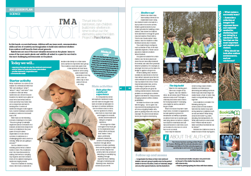 KS1 Science Lesson Plan – Make Mini Rainforest Shelters - Teachwire