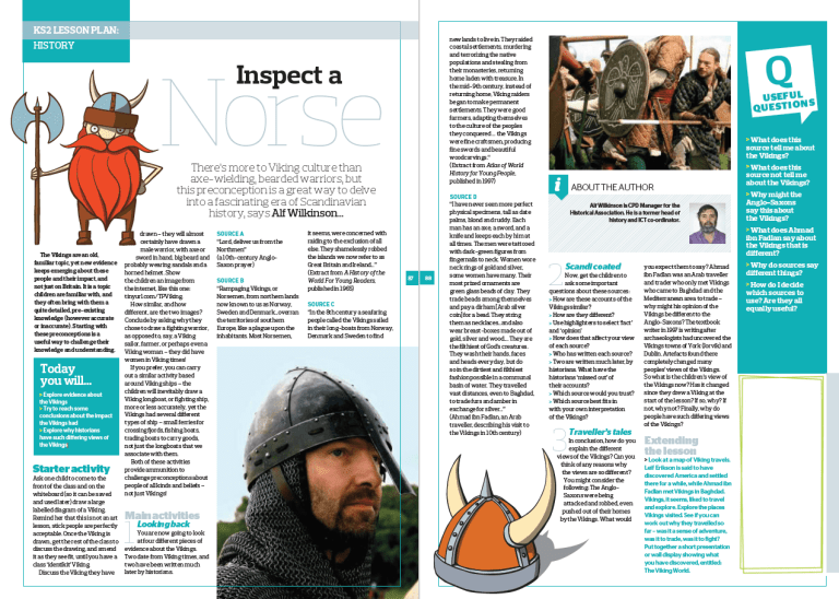KS2 History Lesson Plan – What do we Really Know about the Vikings ...