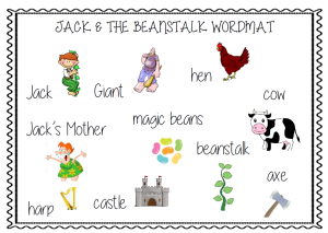 Jack and the Beanstalk Word Mat - Teachwire