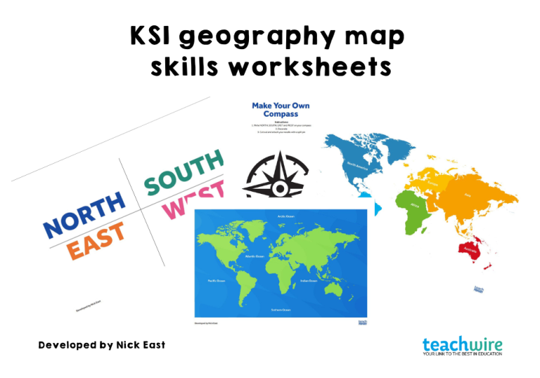 Geography KS1 – map skills worksheets PDF - Teachwire