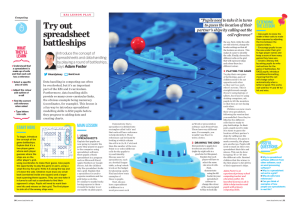 Computing KS2 lesson plan – Use Battleships to introduce spreadsheets ...