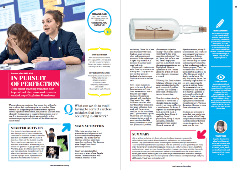 Proofreading strategies for GCSEs – KS4 MFL Lesson Plan - Teachwire