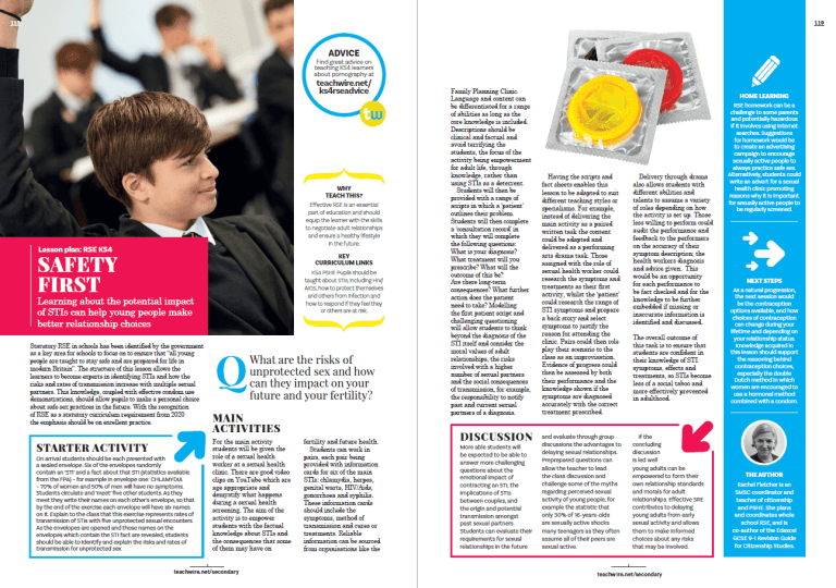 KS4 RSE Lesson Plan – Learn About STIs to Help Young People Make Better ...
