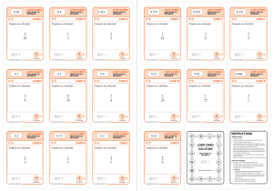Fractions to Decimals Loop Cards for KS2 and KS3 Maths - Teachwire