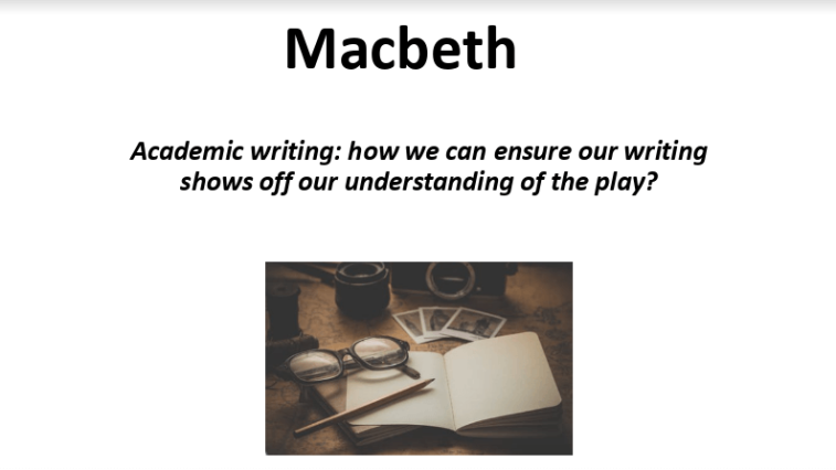 Use Macbeth to Inspire More-Academic Language in KS3 - Teachwire