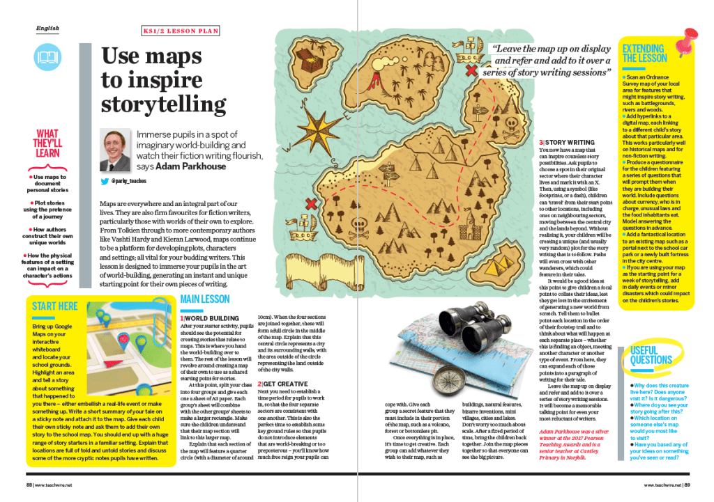 KS1/2 English Lesson Plan – Use Maps to Inspire Storytelling - Teachwire