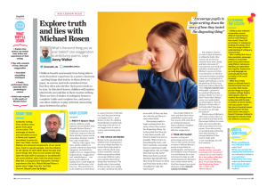 Michael Rosen poems – Performance poetry KS2 lesson plan - Teachwire