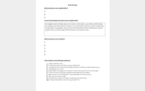 SPaG Practice Worksheet for Secondary English - Teachwire