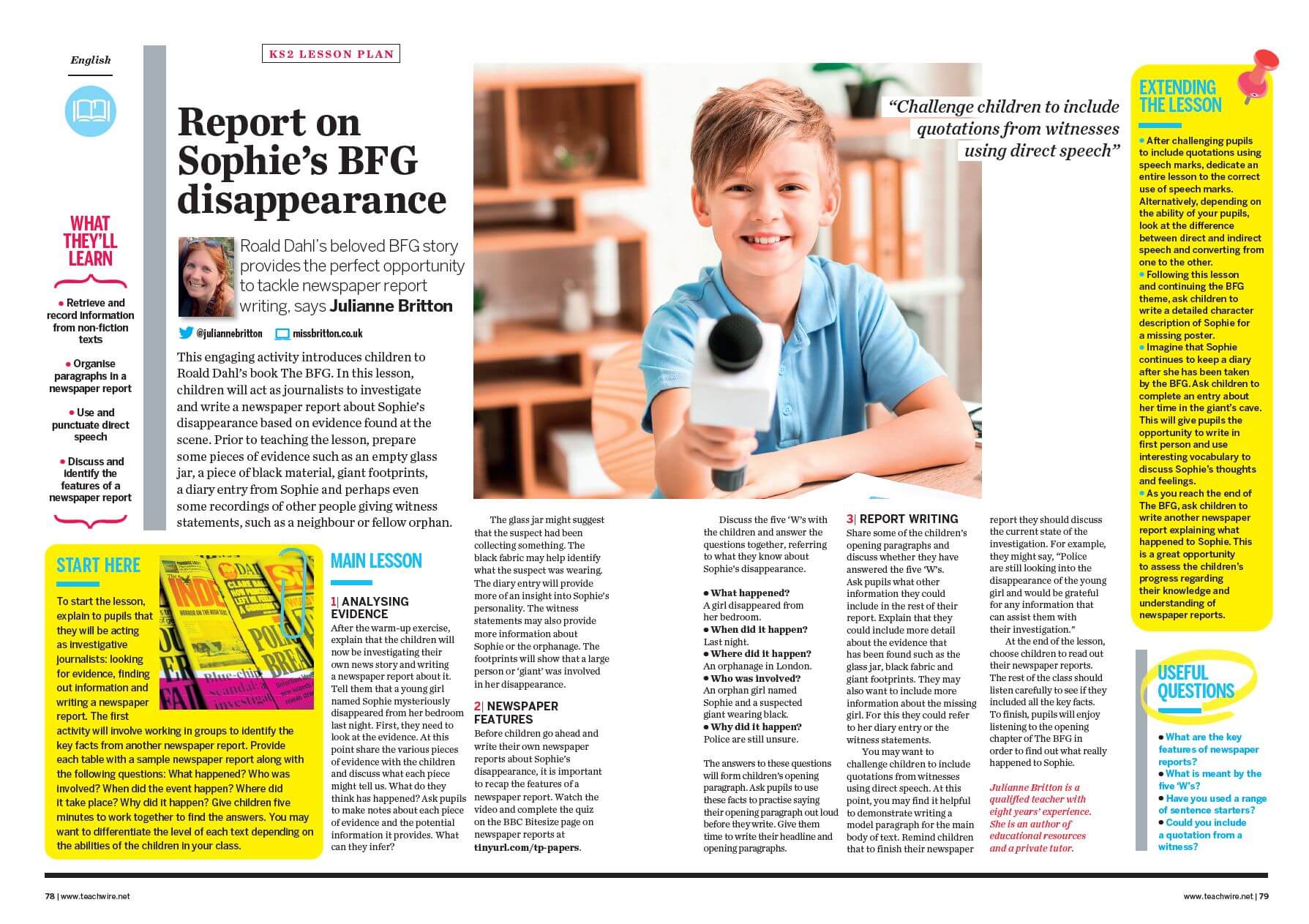 How to write a newspaper report – 11 great resources for KS2 English ...