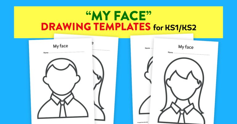 ‘My Face’ Drawing Templates For KS1/KS2 - Teachwire