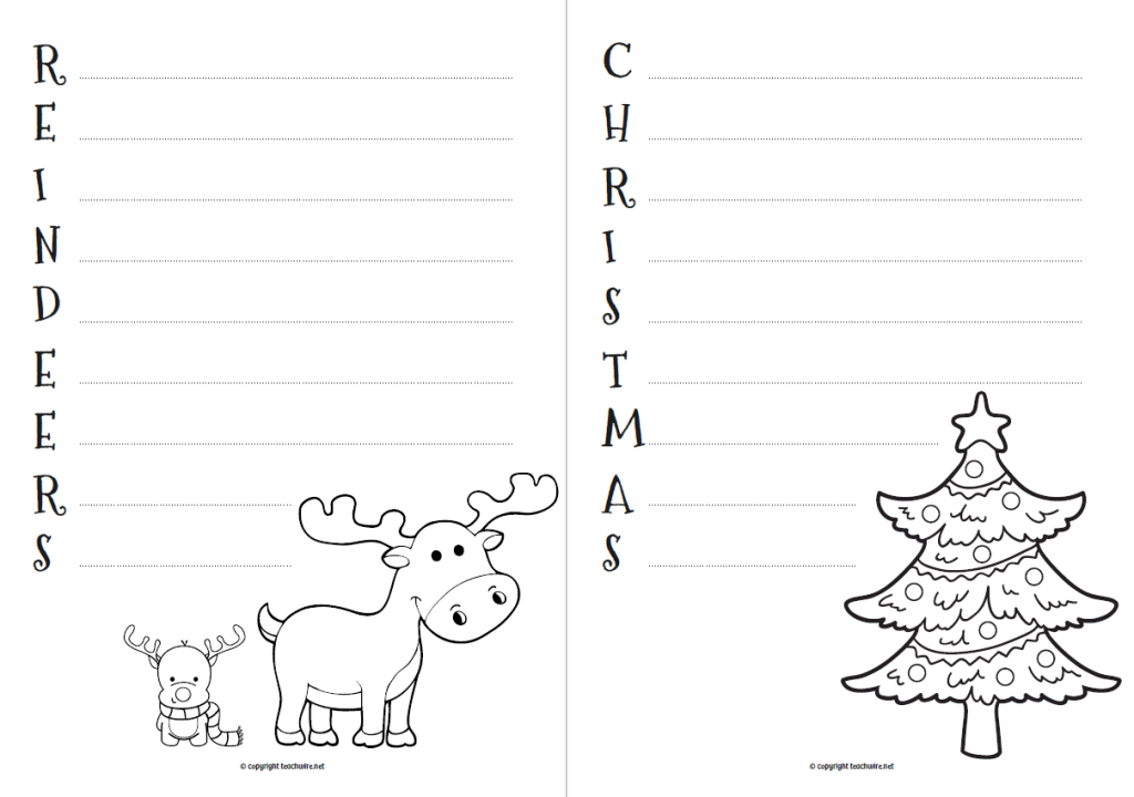 Christmas Acrostic Poems Worksheet for Primary - Teachwire
