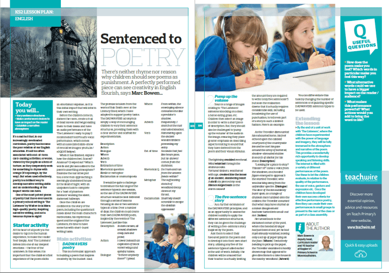KS2 poems – Best ideas, resources and worksheets - Teachwire