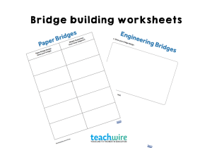 Primary engineering – bridge building activity for KS1 and KS2 - Teachwire
