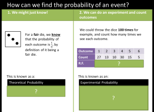 Probability Lesson for KS3 Maths - Teachwire