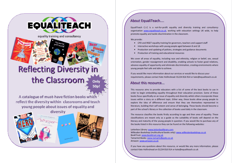 Diverse books – Booklist for Early Years, Primary and Secondary - Teachwire