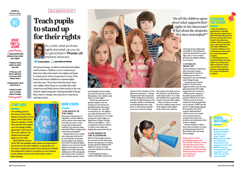 Human Rights – Teach children how to stand up for their rights – KS2 ...