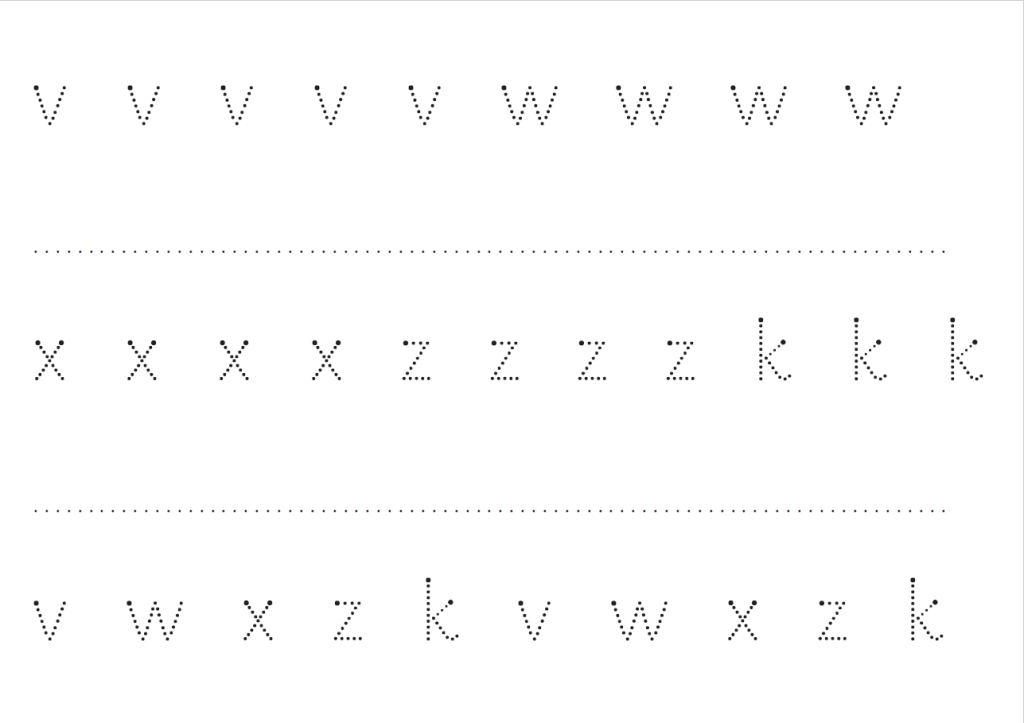 Letters with straight lines – Handwriting worksheet - Teachwire