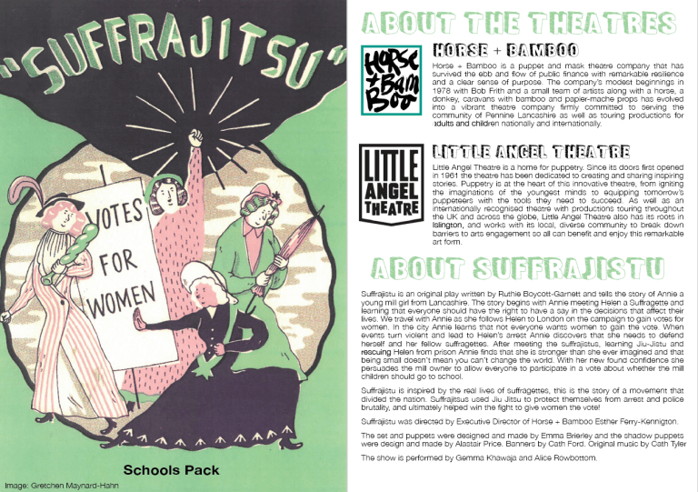 Suffrajitsu Education Pack for KS1/2 English, Drama and Art & Design ...