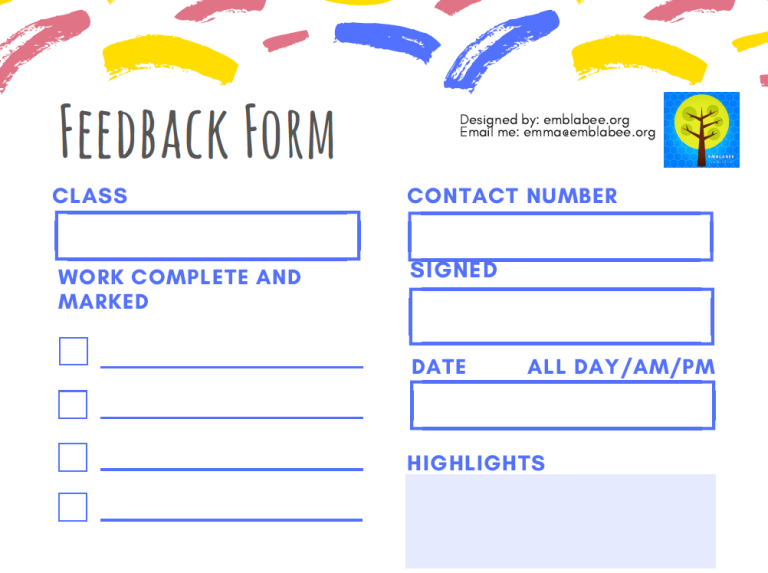 Supply Teacher Feedback Form - Teachwire