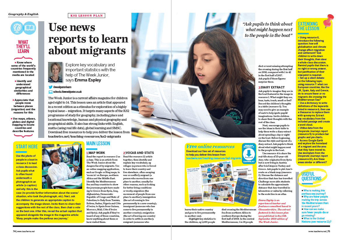 KS2 Geography & English Lesson Plan – Explore Key Vocabulary and ...