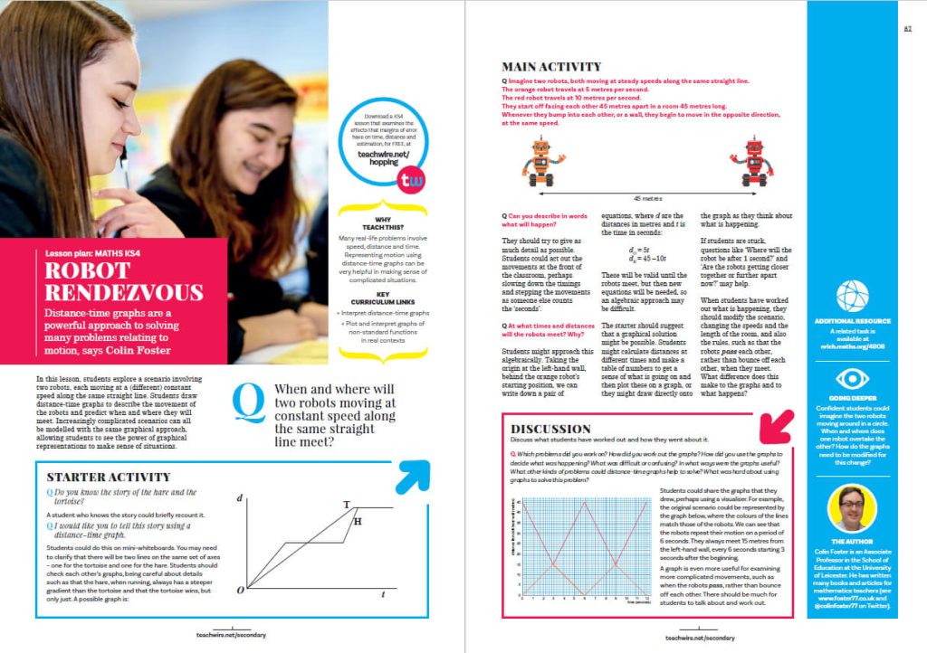 KS4 Maths Lesson Plan – Use Distance-Time Graphs to Solve Problems ...