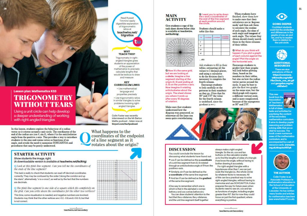 Ks3 Maths Lesson Plan Teach Trigonometry Without Tears Teachwire