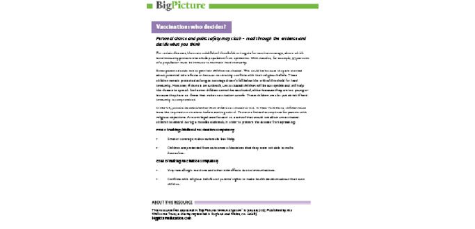 Vaccination: Who Decides? - Debate activity for KS3 and KS4 - Teachwire