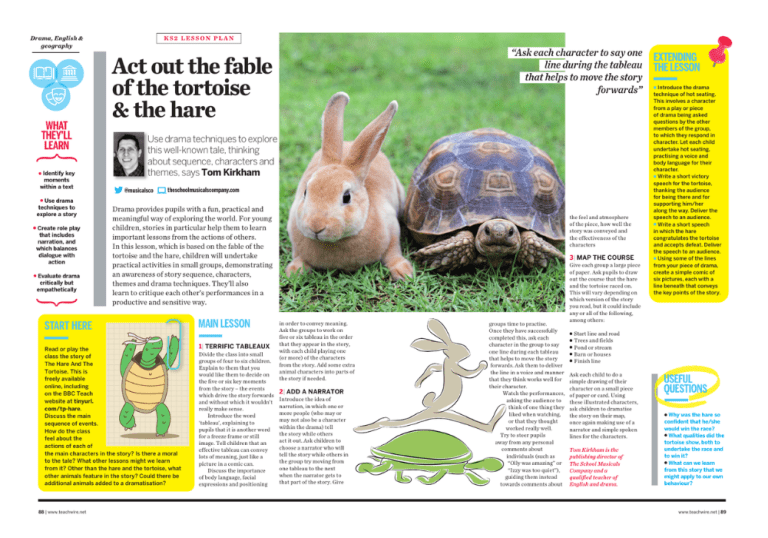 Drama resources KS1 – Practise sequencing events with a fable - Teachwire