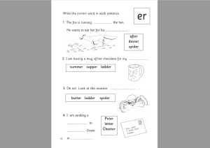 Words that end in ‘er’ – KS1 comprehension worksheet - Teachwire