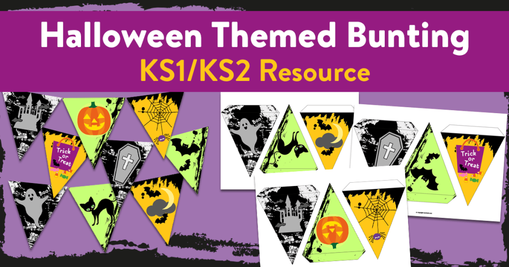 Printable Halloween Bunting for Reception/KS1 - Teachwire