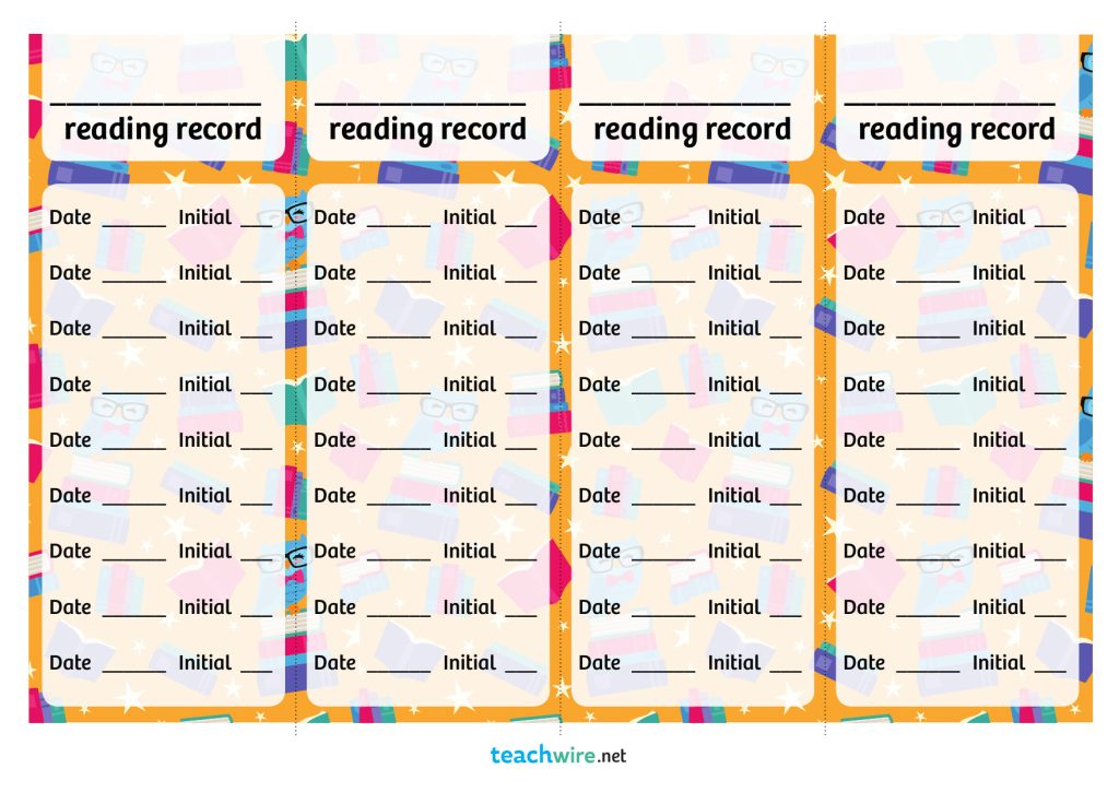 Alternative Primary Reading Records - Teachwire