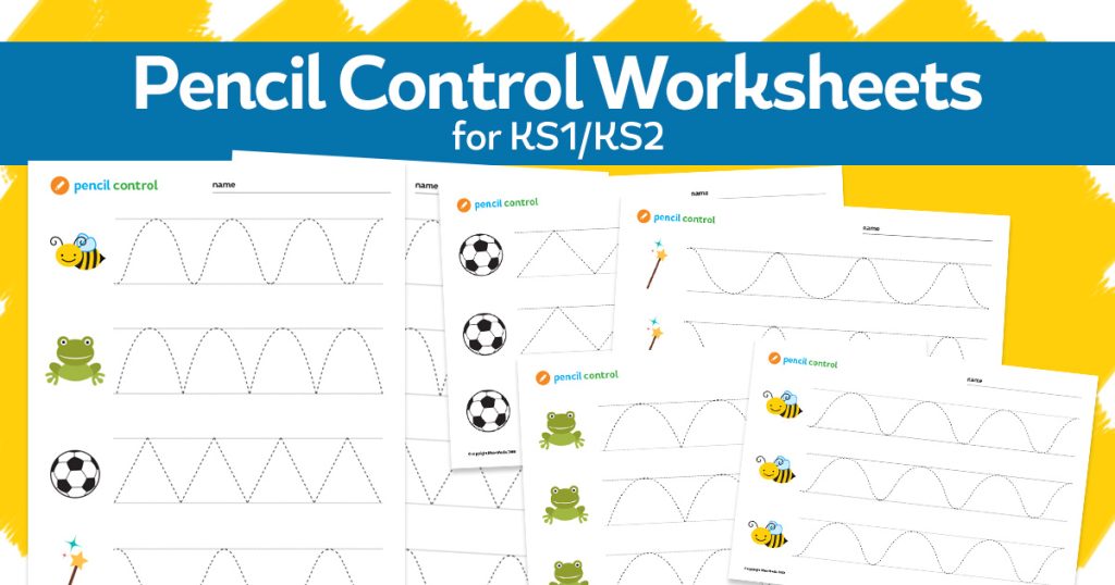 Pencil Control – Hand-Eye Co-Ordination Worksheets for KS1/KS2 - Teachwire