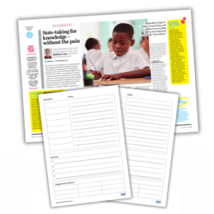 Cornell notes template – KS1/KS2 note-taking lesson plan - Teachwire