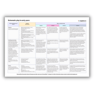 Schemas of play – Common observations and 20 activity ideas - Teachwire