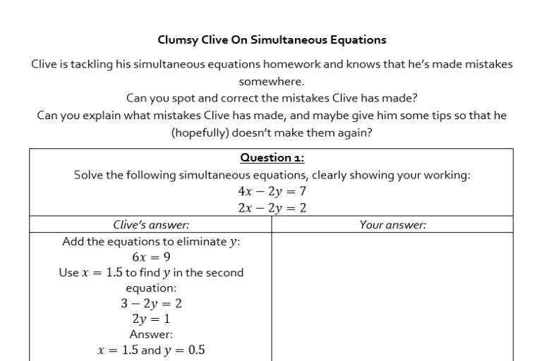 Algebra – 10 of the best worksheets for KS3 maths - Teachwire
